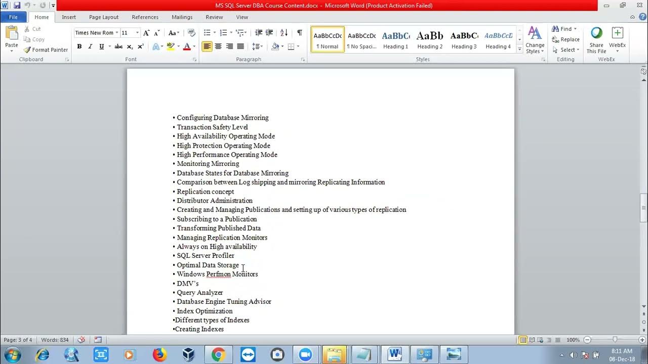 Telugu : Class 3 Sql Server DBA Introduction Session3 - YouTube