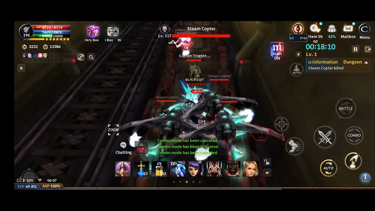 Cabal Mobile Ph -Another Ruined Train Card(Dx Dungeon) Premium -F2P ...