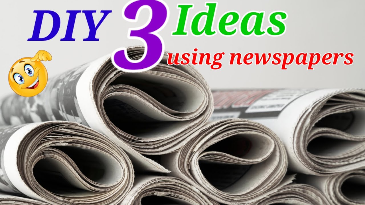 Super Genius Top 3 newspaper craft ideas | easy paper craft diy - YouTube