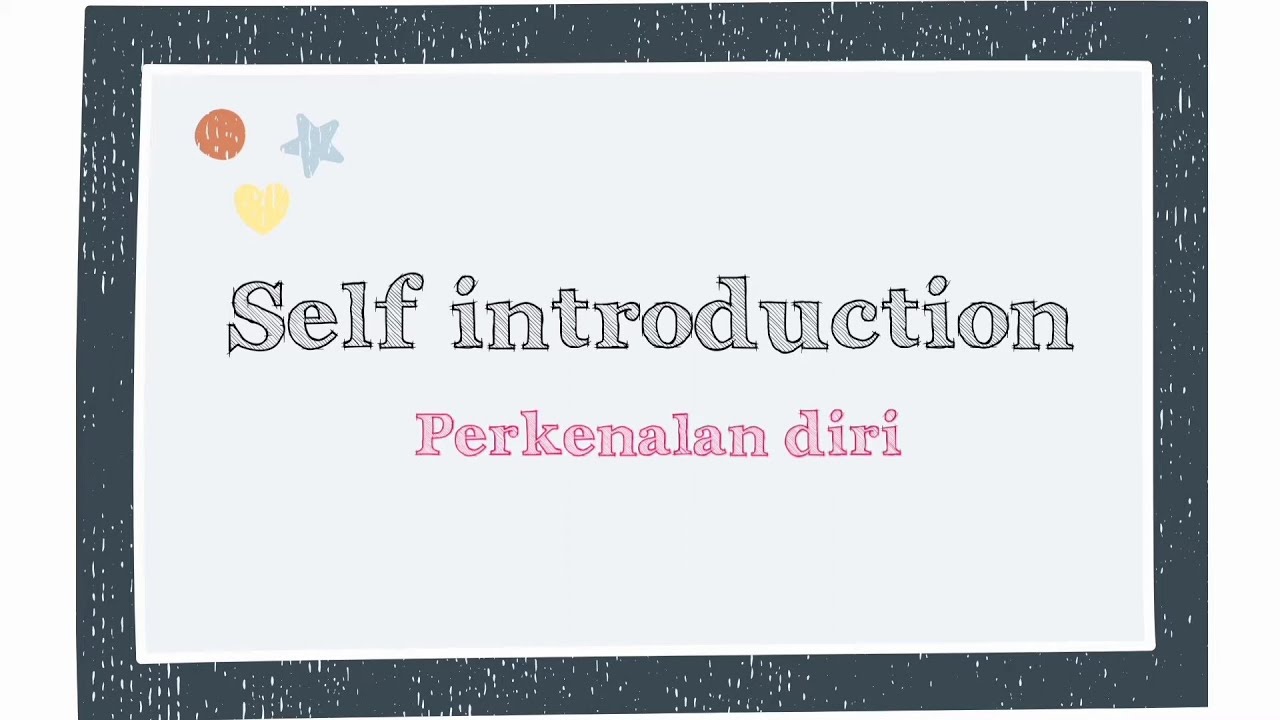 SELF INTRODUCTION|Cara memperkenalkan diri dalam bahasa Inggris. - YouTube