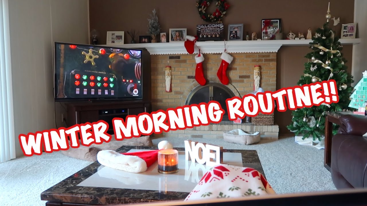COZY WINTER/HOLIDAY MORNING ROUTINE 2019!!🎄 - YouTube