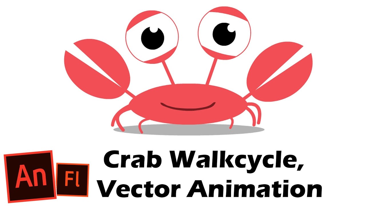 Crab Walkcycle, Walking Animation Tutorial (Part-01)| Adobe Animate CC ...