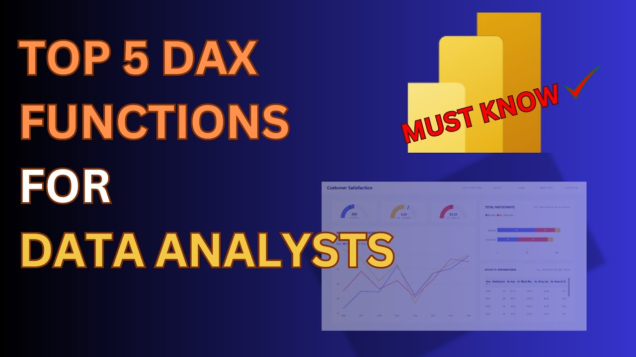 Top 5 Must-Know DAX Functions For Data Analysts - YouTube