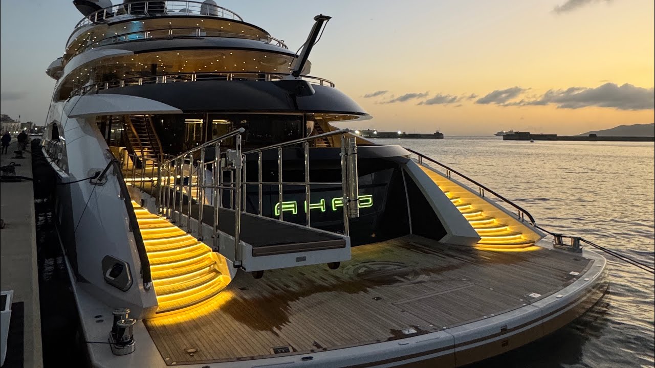 M/Y APHO €330M 🌊🔥 | 115m Lürssen Superyacht 🌟 | Gibraltar 🌍 Stunning ...