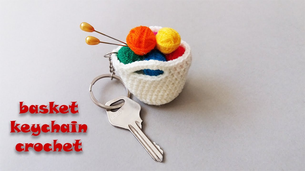 cute keychain making at home | easy crochet keychain amigurumi tutorial ...