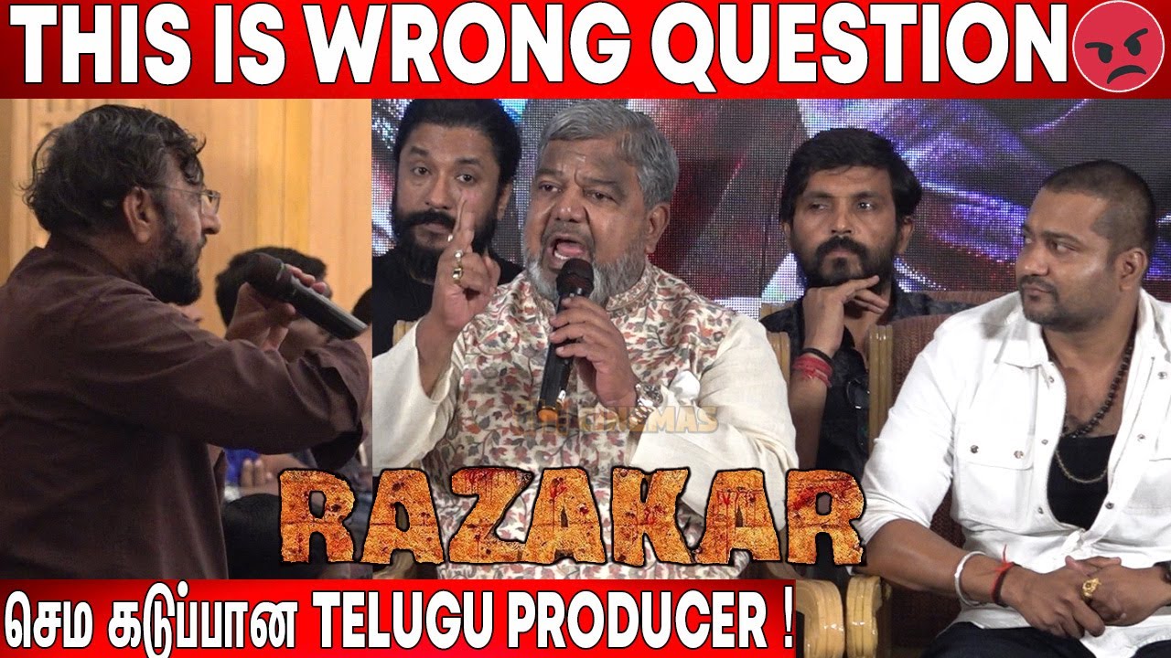 🔥heated Argument Razakar Producer Angry😡 Reply Razakar Team Qanda