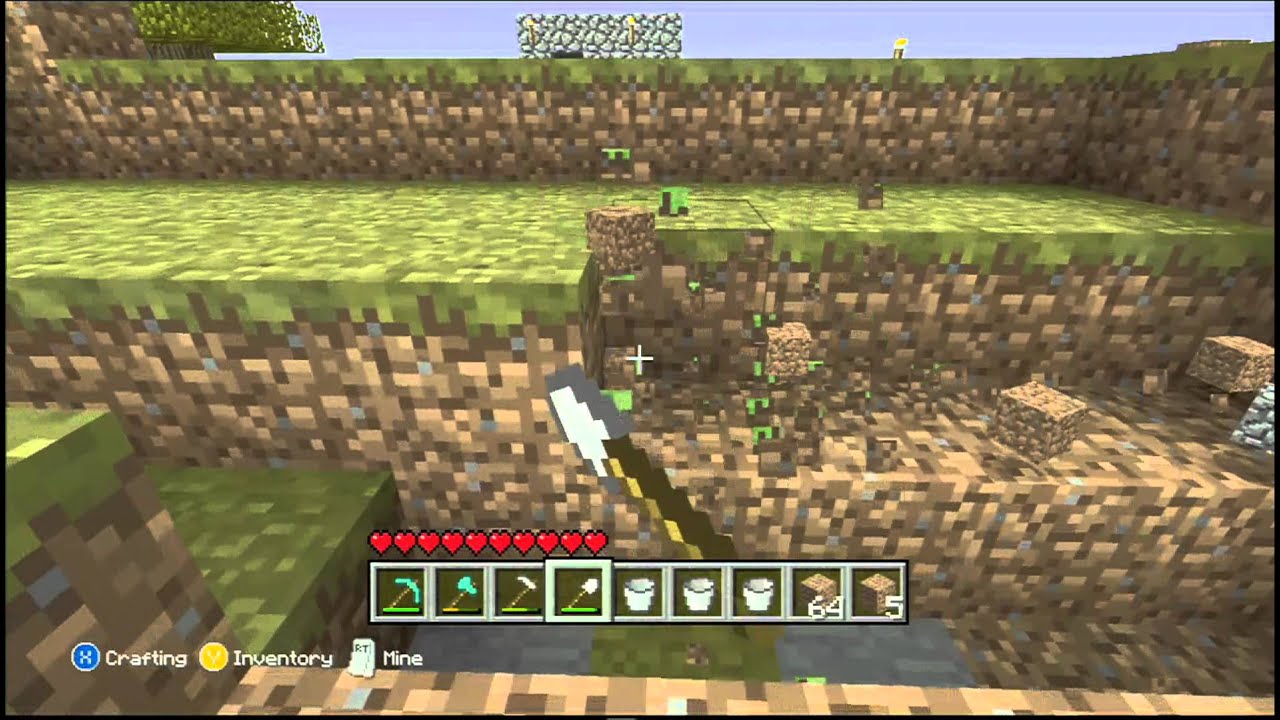 Minecraft Xbox 360 semi-automatic wheat farm tutorial - YouTube