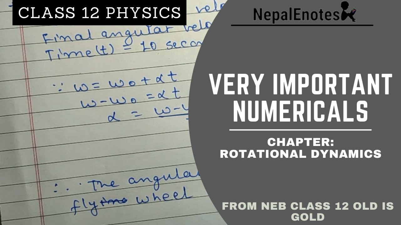 Chapter: Rotational Dynamics || Very Important Numerical || From NEB ...