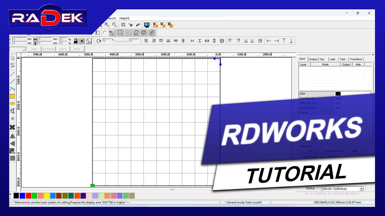 RDWORKS TUTORIAL (RDWORKS ТУТОРИЈАЛ ЗА CO2 ЛАСЕР) - RADEK - YouTube