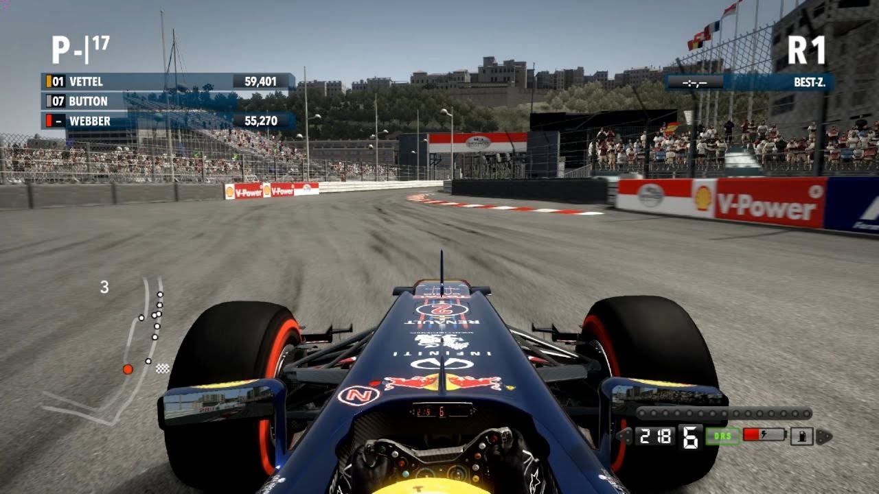 F1 2012 -- Monaco Gameplay -- 1_14_609 Hotlap -- Setup after the Lap ...