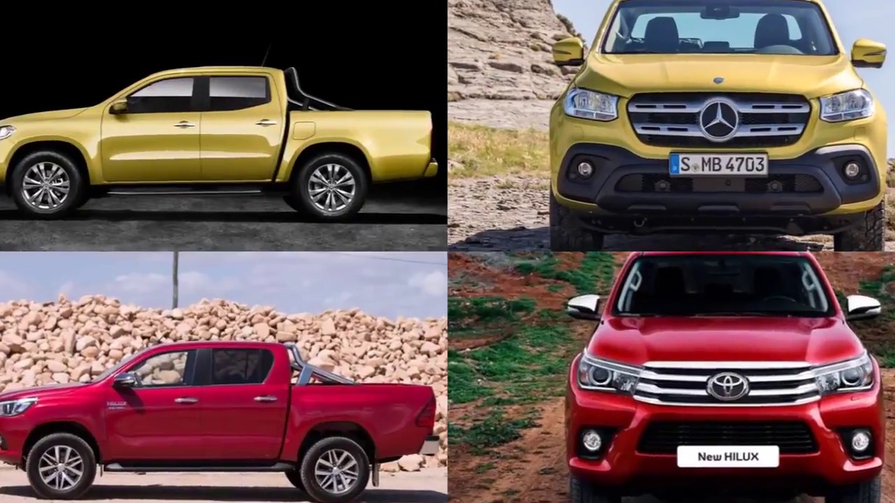 2018 Mercedes X Class vs 2017 Toyota Hilux - YouTube