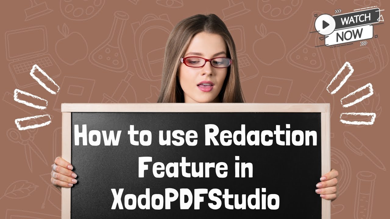 How to use Redaction Feature in XodoPDFStudio | ICONS Infocom - YouTube