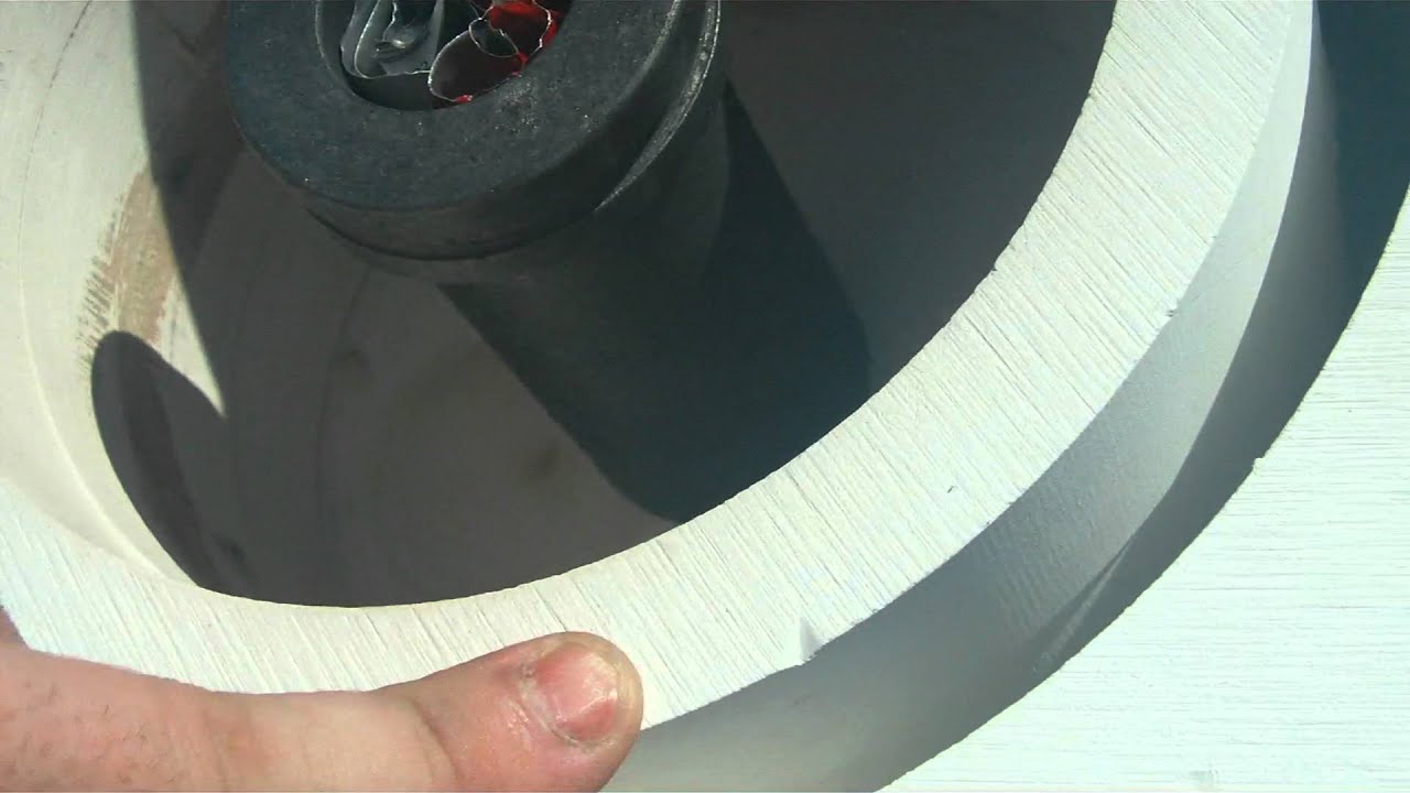 caclium silicate insulation of a graphite crucible in a microwave for 1 ...