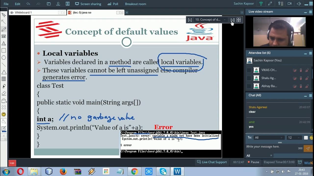#8Java Live course demo in hindi by Sachin Kapoor | Learn Java Programming| Online Java Course ...