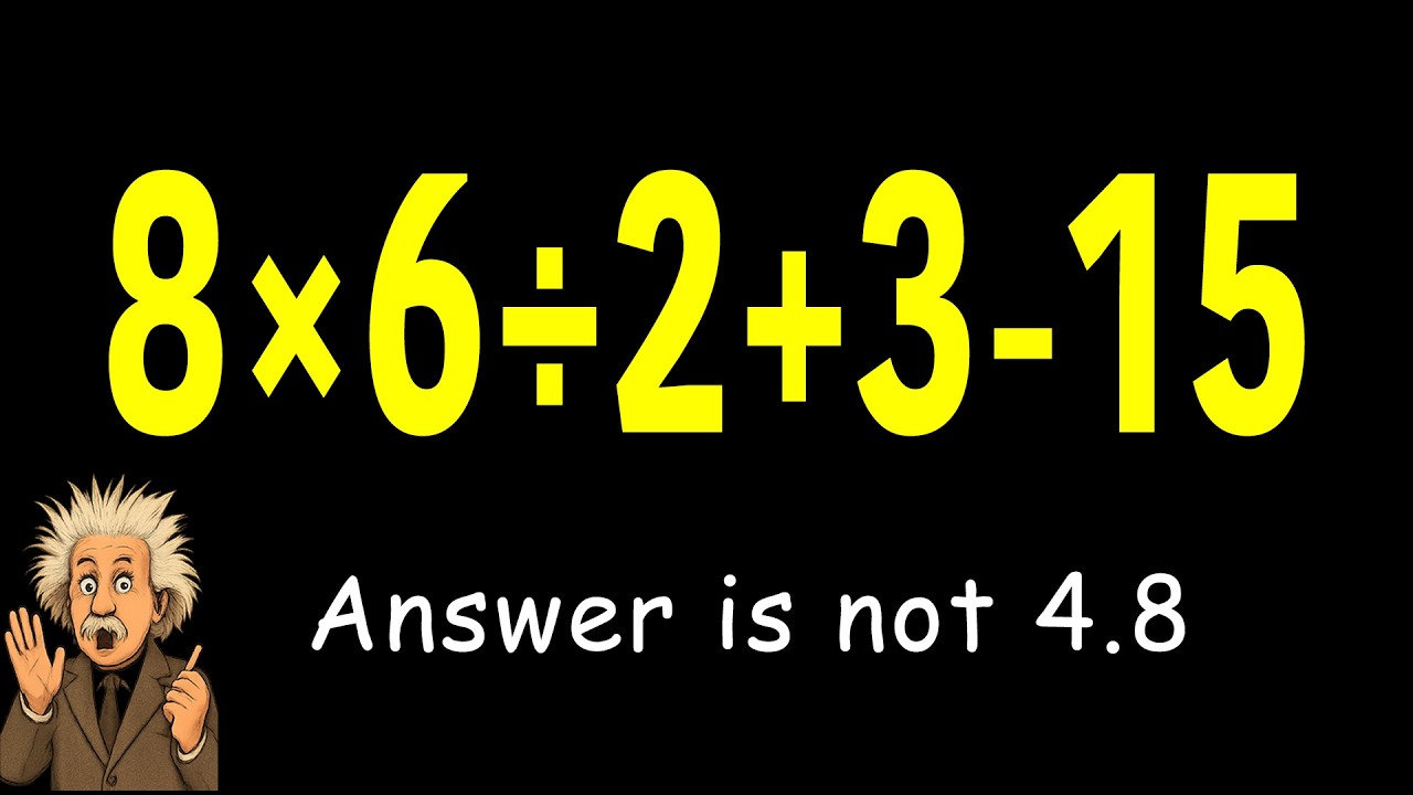 Most People Fail This Simple Order of Operations Test! - YouTube
