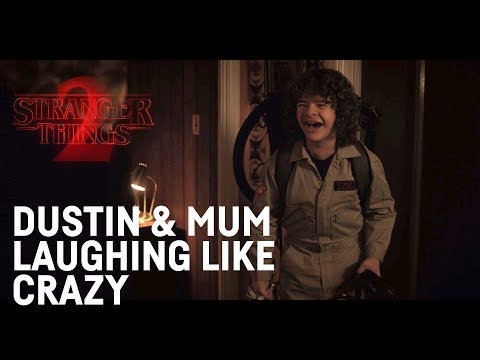 DUSTIN AND HIS MOM laughing like crazy! - Stranger Things Season 2