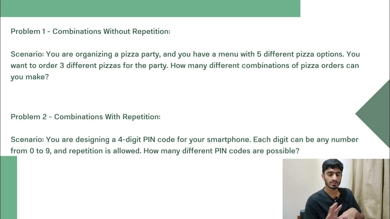 7. Combination problems | with and without repetition - YouTube
