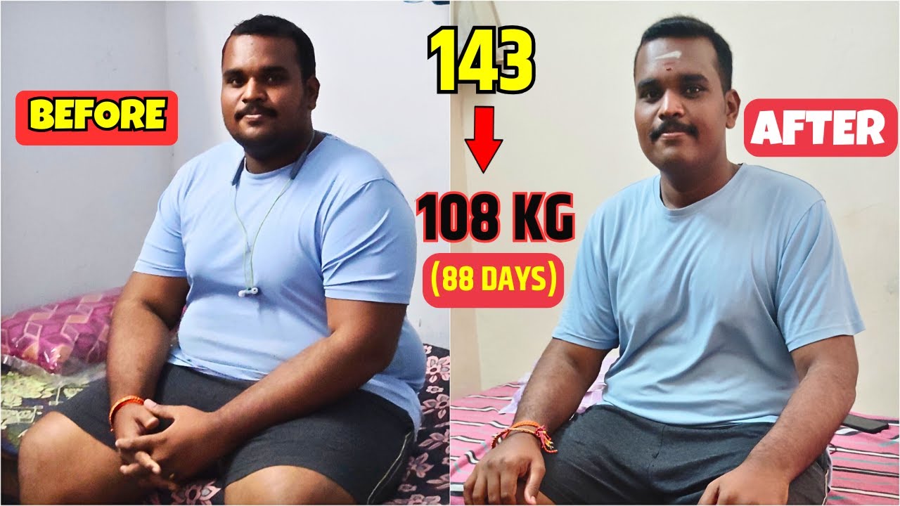 How to Lose Weight? My Weight Loss Journey 143 KG to 108 Kg | 35 Kg ...