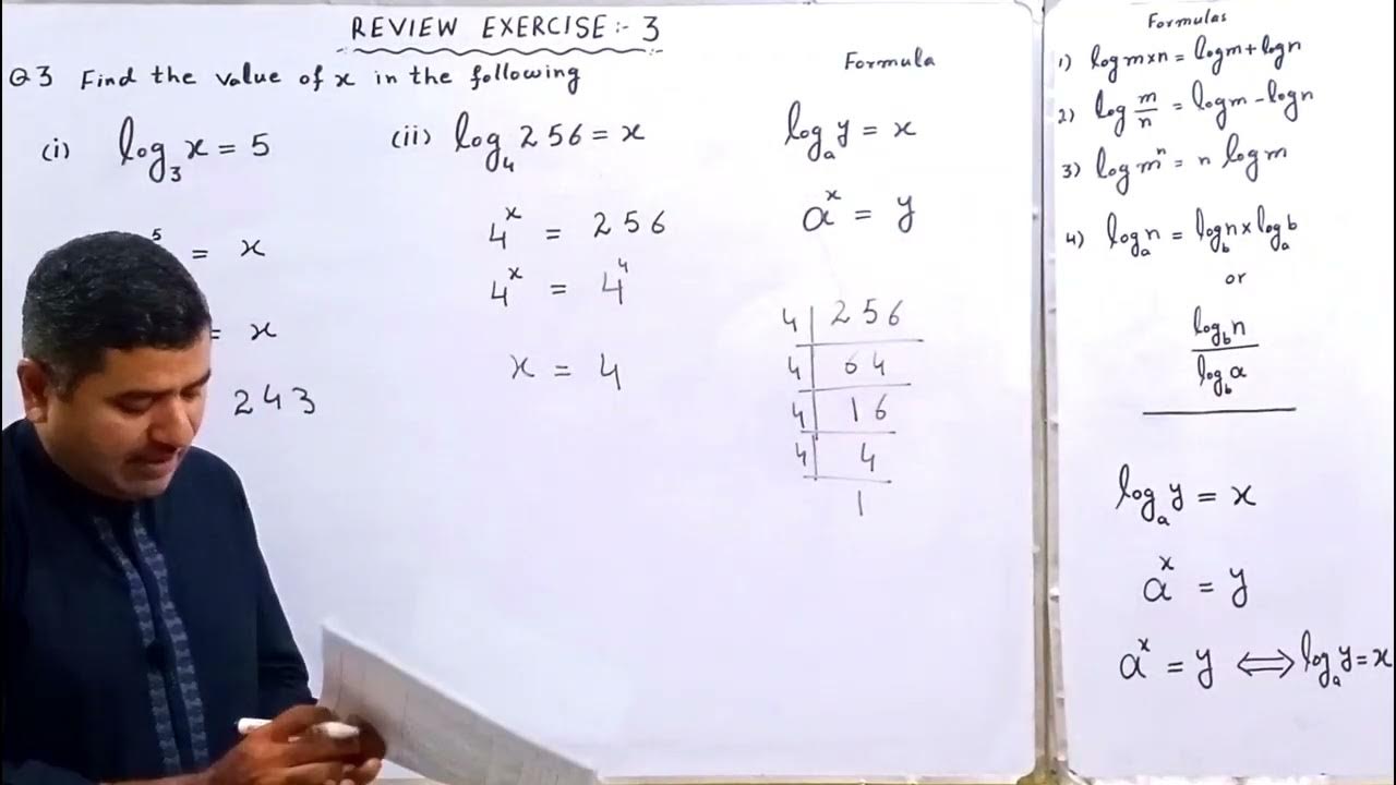 Math 9th class chapter#3 Review Exercise 3 Q#3 Find the value of x in the following. - YouTube