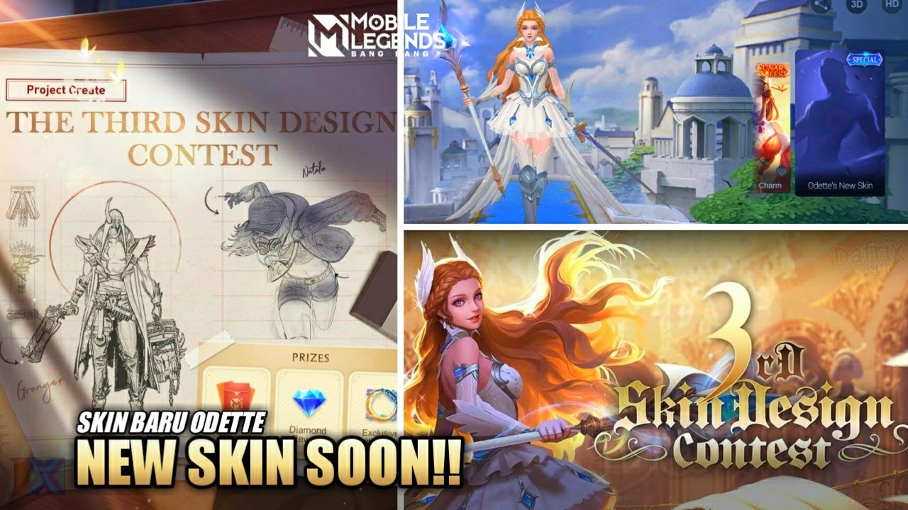UPCOMING ODETTE NEW SKIN!! | 3rd SKIN DESIGN CONTEST | SKIN BARU HERO ...