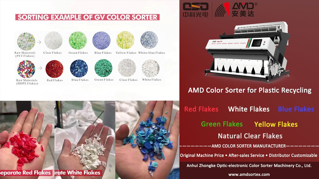 AMD Color Sorter(GV Series) Machine Price for Different Colors Plastic ...