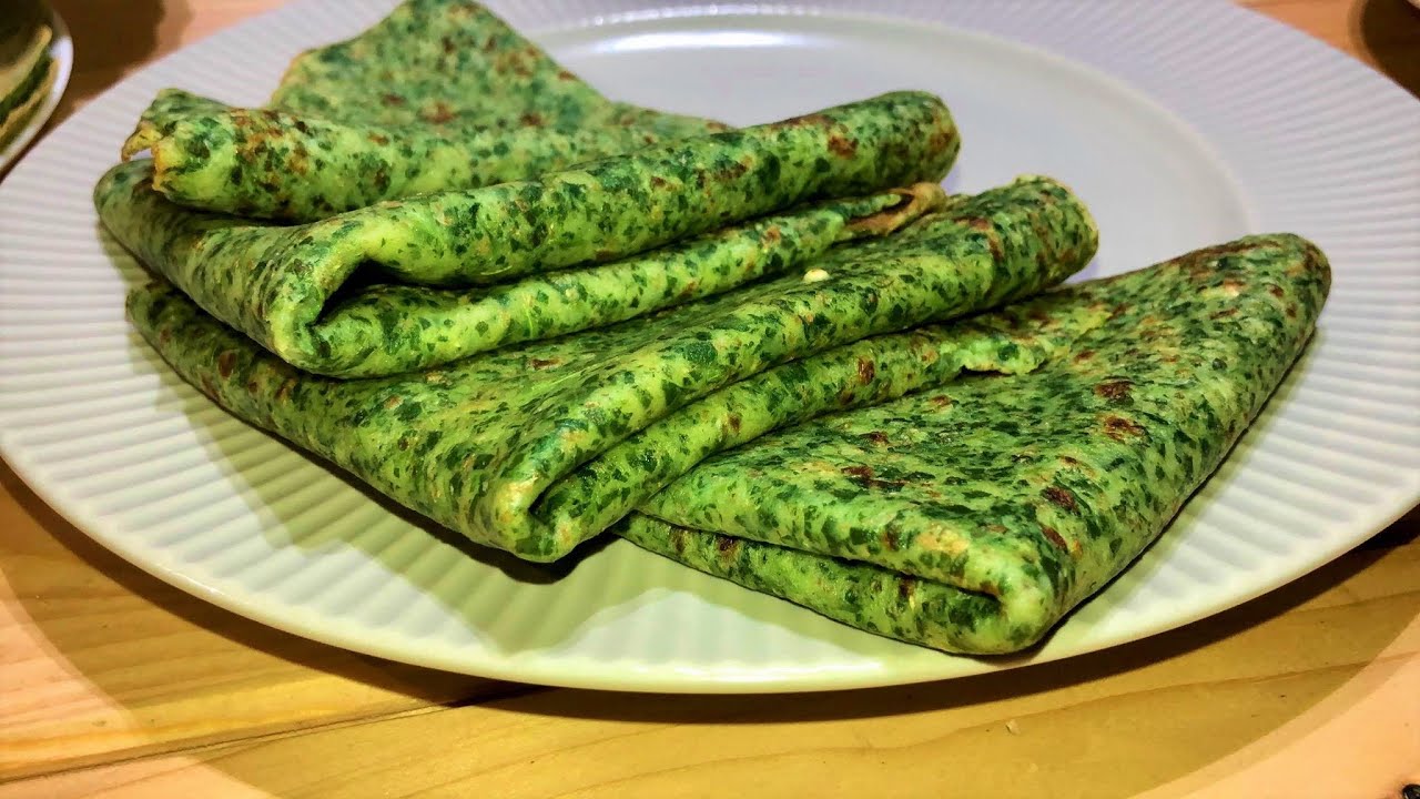 Krepa dietik me spinaq - Spinach Crepes - Crepes agli spinaci 🥬 - YouTube