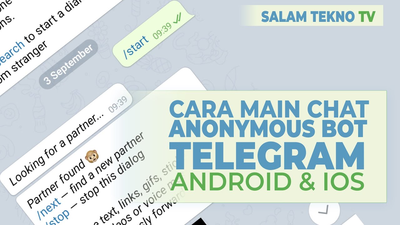 Cara Main Chat Telegram Anonymous Bot Baru di Android dan IPhone - YouTube