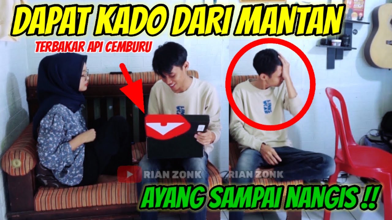 PRANK DAPAT KADO DARI MANTAN, DIA SAMPAI CEMBURU - YouTube