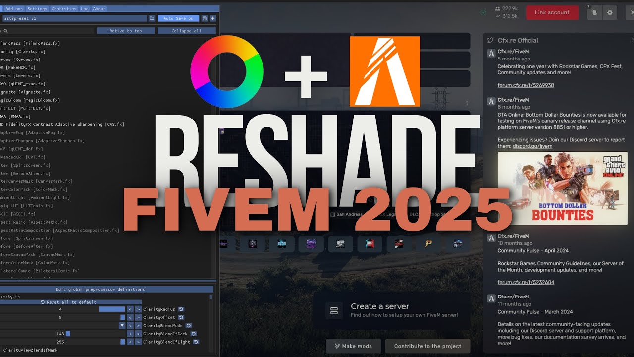 Cara Install ReShade 6.4.0 FiveM GTA V 2025 - YouTube