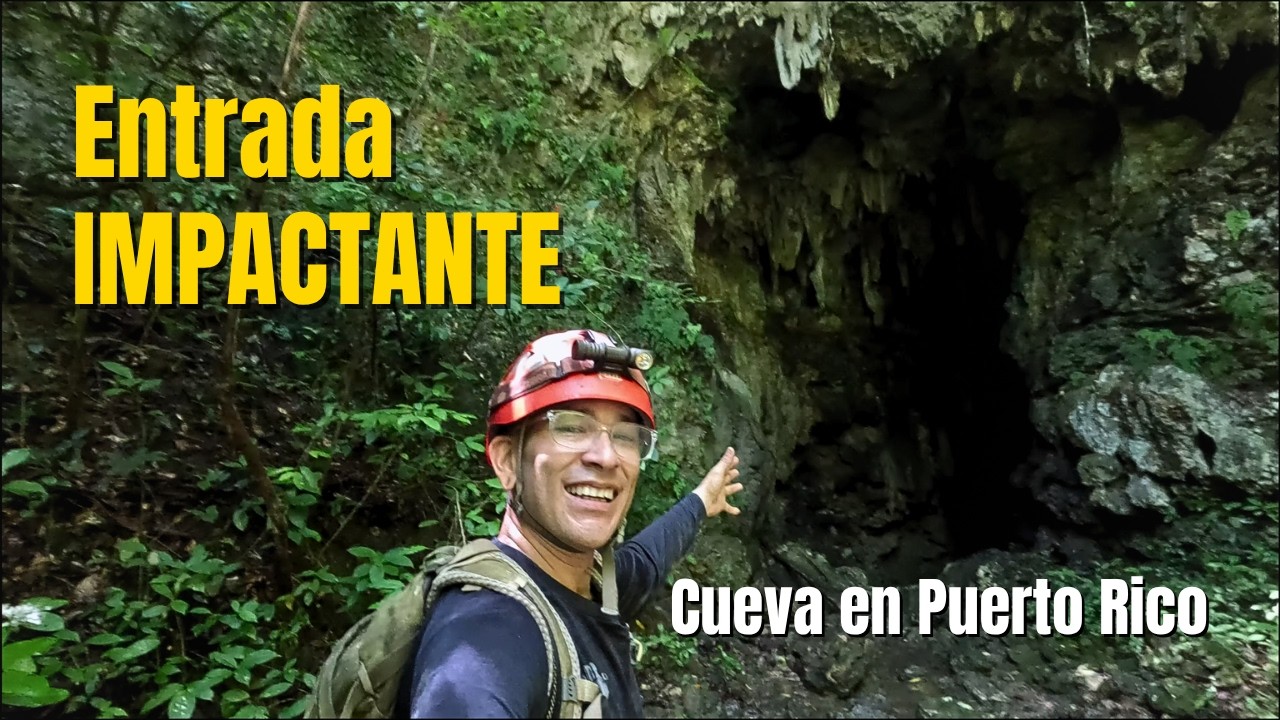 Una entrada de cueva IMPACTANTE en Puerto Rico | Cascada oculta bajo el ...