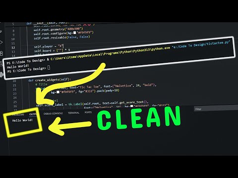 How to Get CLEAN OUTPUT in VS Code When Running Python