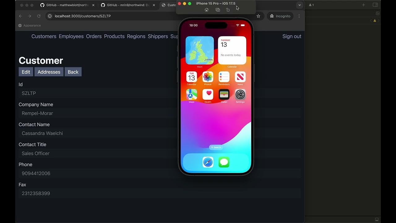 Rails, Turbo Native, Strada, iOS and Android Northwind example - YouTube