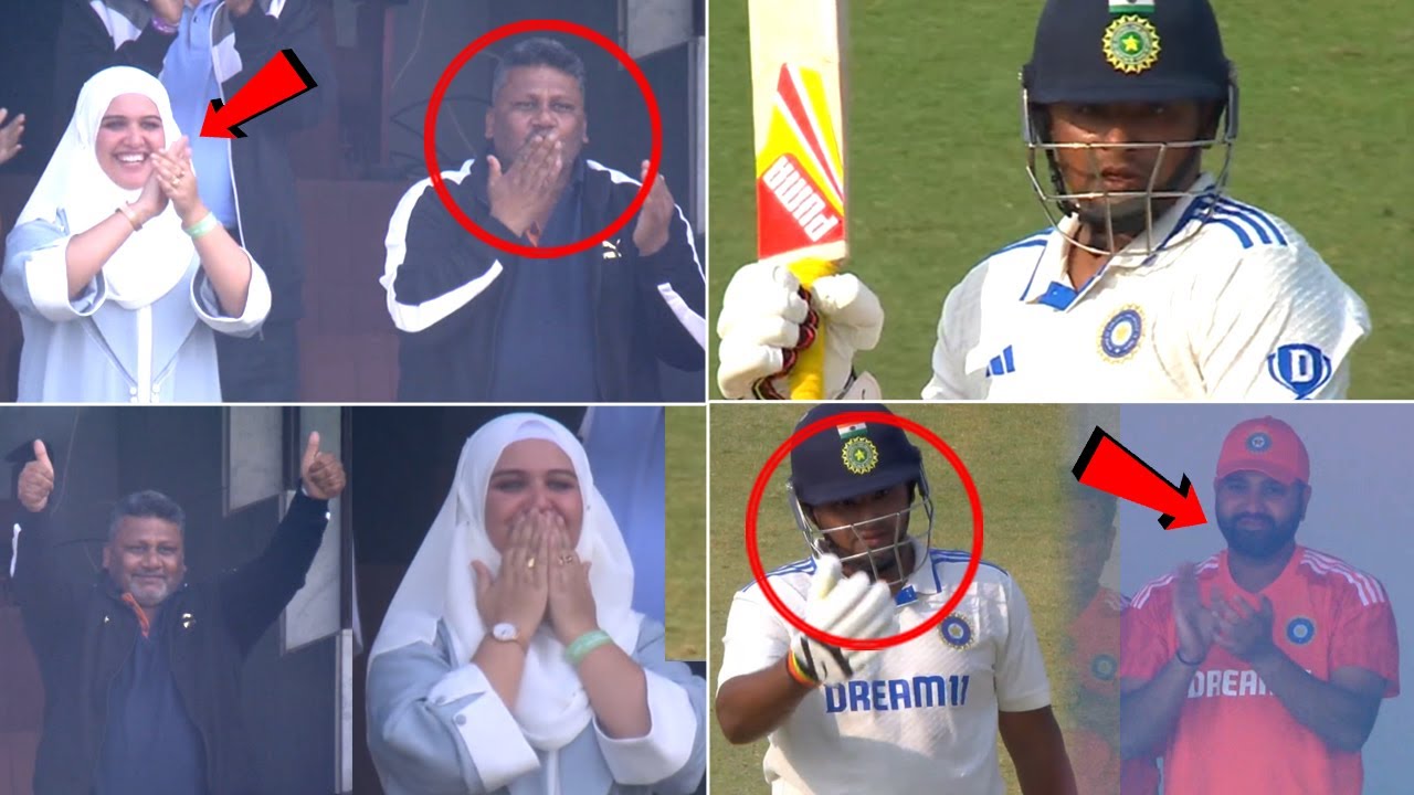 Sarfaraz Khan on his Debut made Proud to his Father and Wife Emotional Moment for Sarfaraz ...