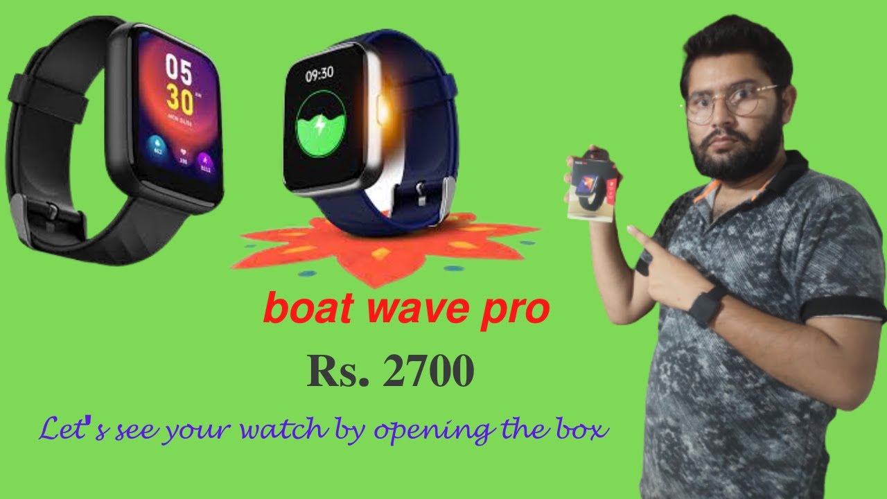 Boat Wave Pro Smartwatch Unboxing #boat #wavepro - YouTube