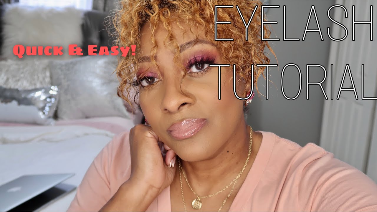 HOW TO: QUICK & EASY EYELASH TUTORIAL FOR BEGINNERS - YouTube