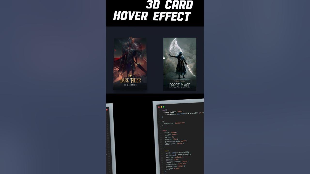 How To Coding 3d Card Hover Effect Html Css Coding Csshover3d 3dcad Html Shorts