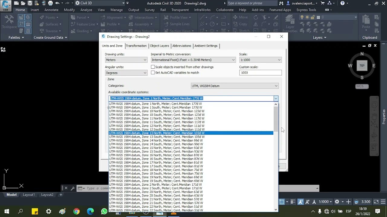 COMANDO PARA CONFIGURACION DE DIBUJO (DRAWING SETTINGS ...