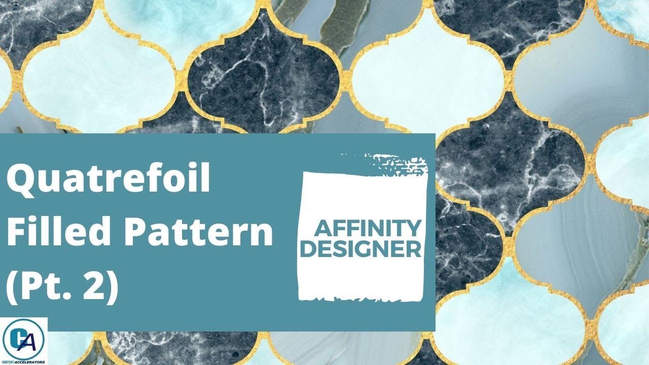 Filled Quatrefoil Pattern with Affinity - YouTube