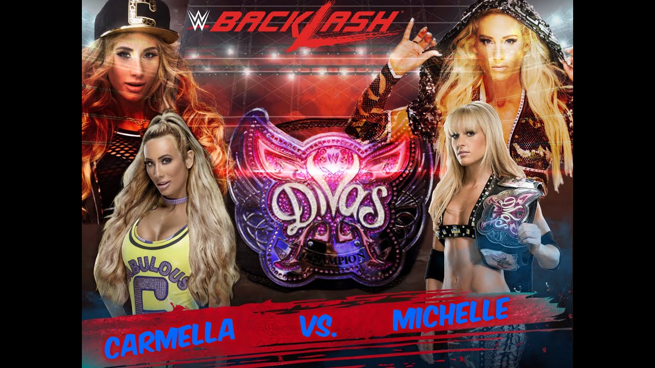 WWE 2K20 BackLash Carmella vs Michelle McCool Divas Championship - YouTube