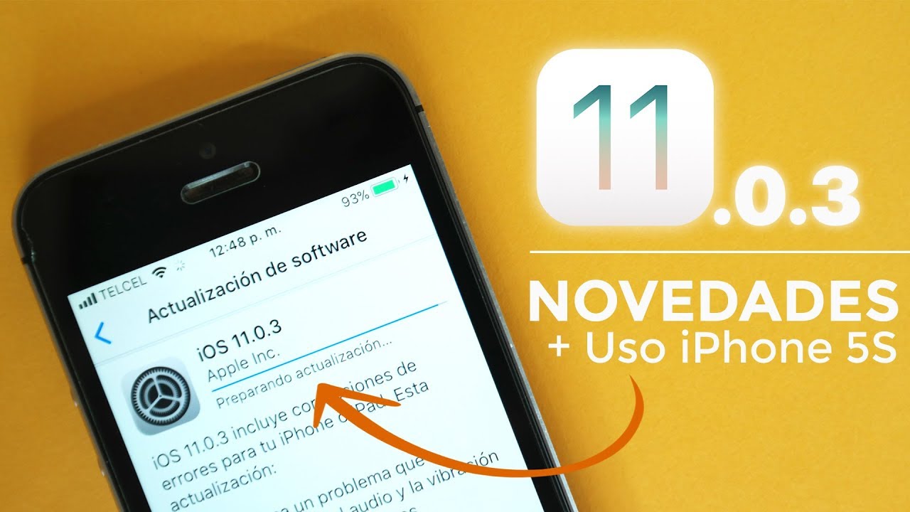 iOS 11.0.3 Novedades & Uso en iPhone 5S - YouTube
