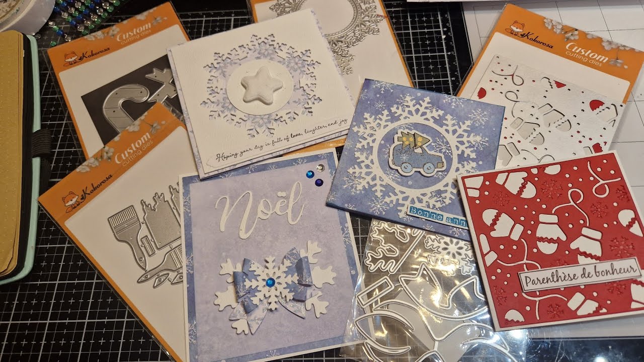 DES CARTES DE FIN D'ANNÉE #inloveartshop #carte - YouTube