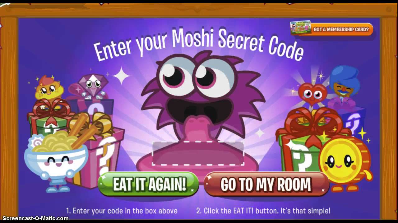 Moshi Monsters: Secret Codes!! - YouTube