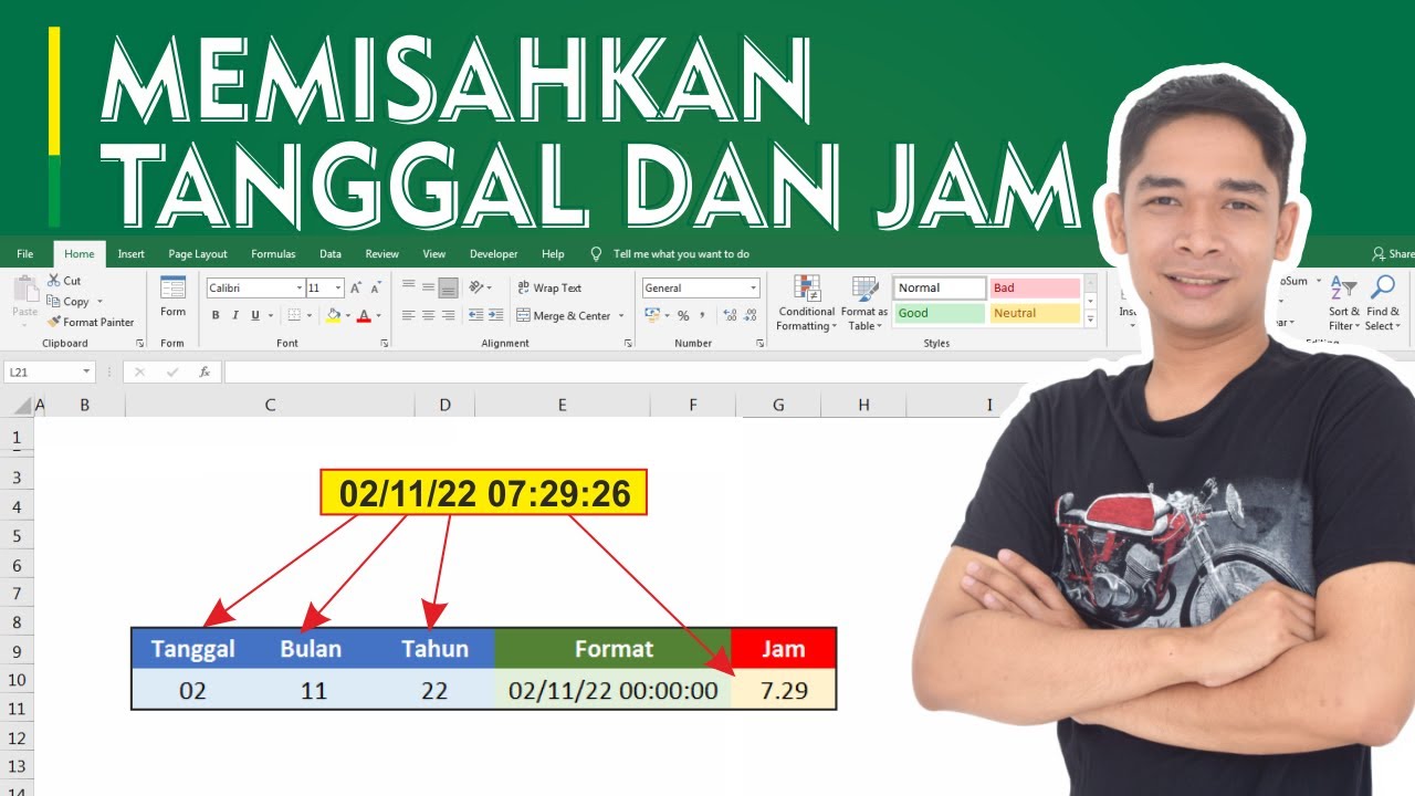 cara mengambil tanggal dan jam pada time stamp - YouTube