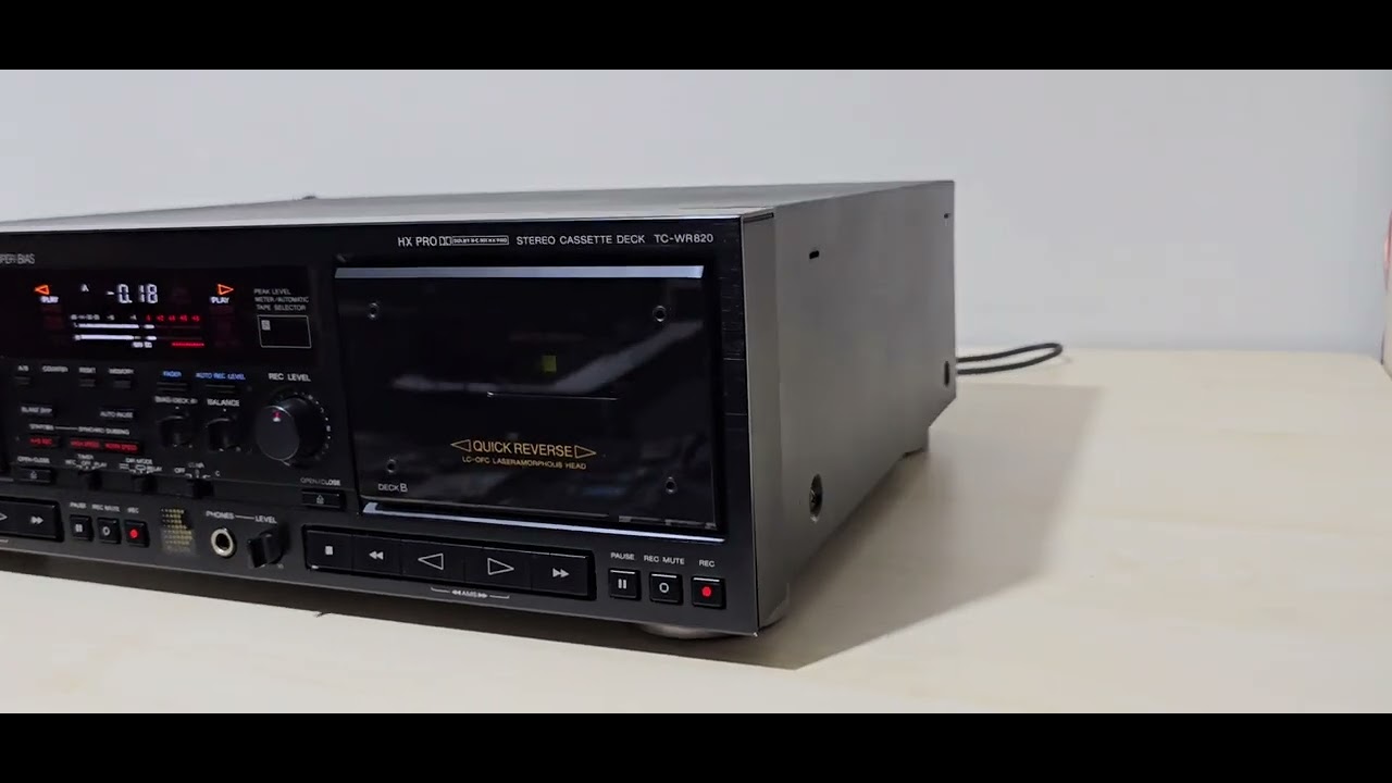 SONY TC-WR820 - YouTube