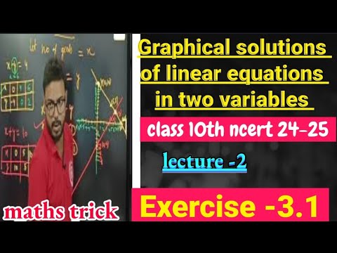 Graphical method of solution of linear equation| part-2 - YouTube