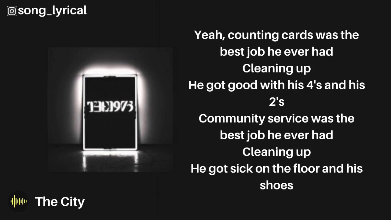 The 1975 The City Lyrics Song Lyrical 1 - YouTube