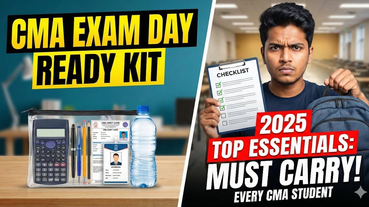 CMA Exam Day Ready Kit 2025 | Top Essentials Every CMA Student Must ...