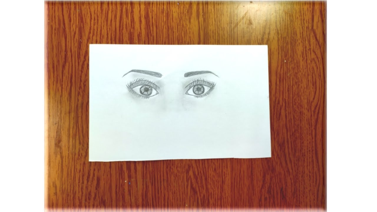 How to draw both eyes for beginners......step by step / easy drawing ...