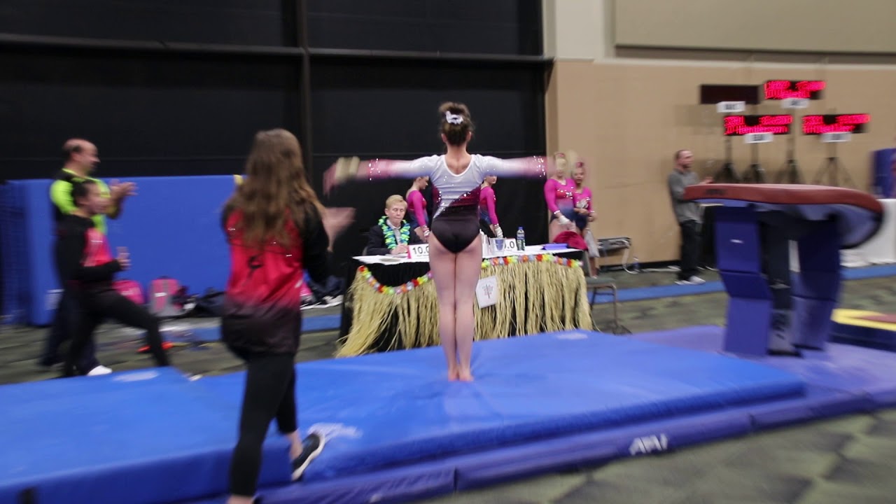 Ashley Resch, GymNasti | L10 Vault 2018 UGA Invite - YouTube