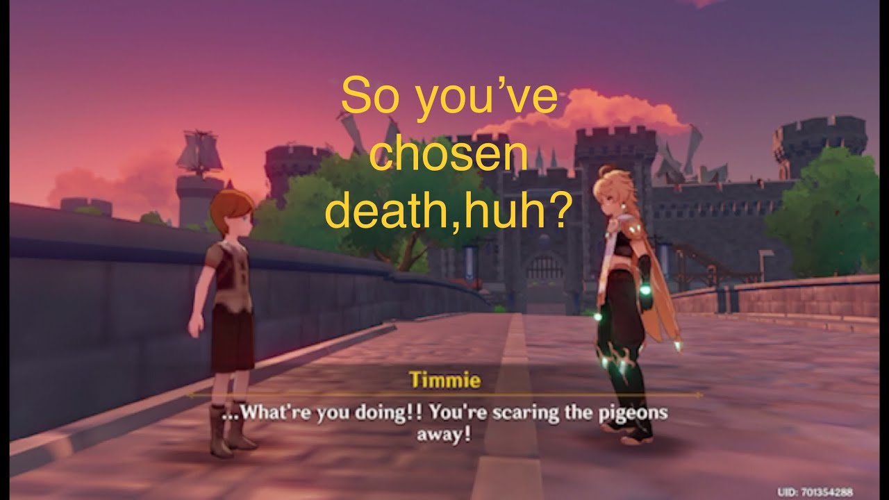 How to erase The Pigeon Boy(Timmie) from existence - Genshin Impact ...